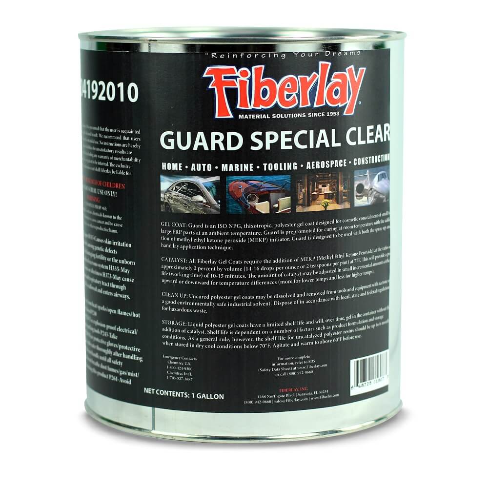 Special Clear Gel Coat with MEKP Catalyst - Fiberglass Warehouse